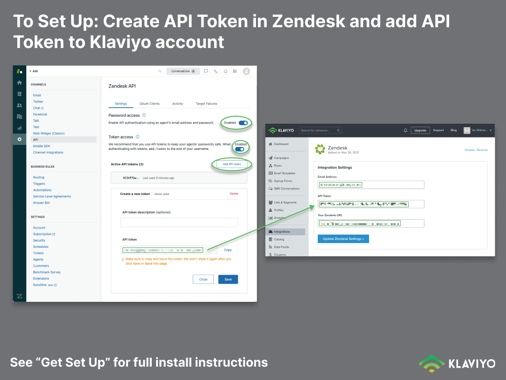 Klaviyo App Integration with Zendesk Support